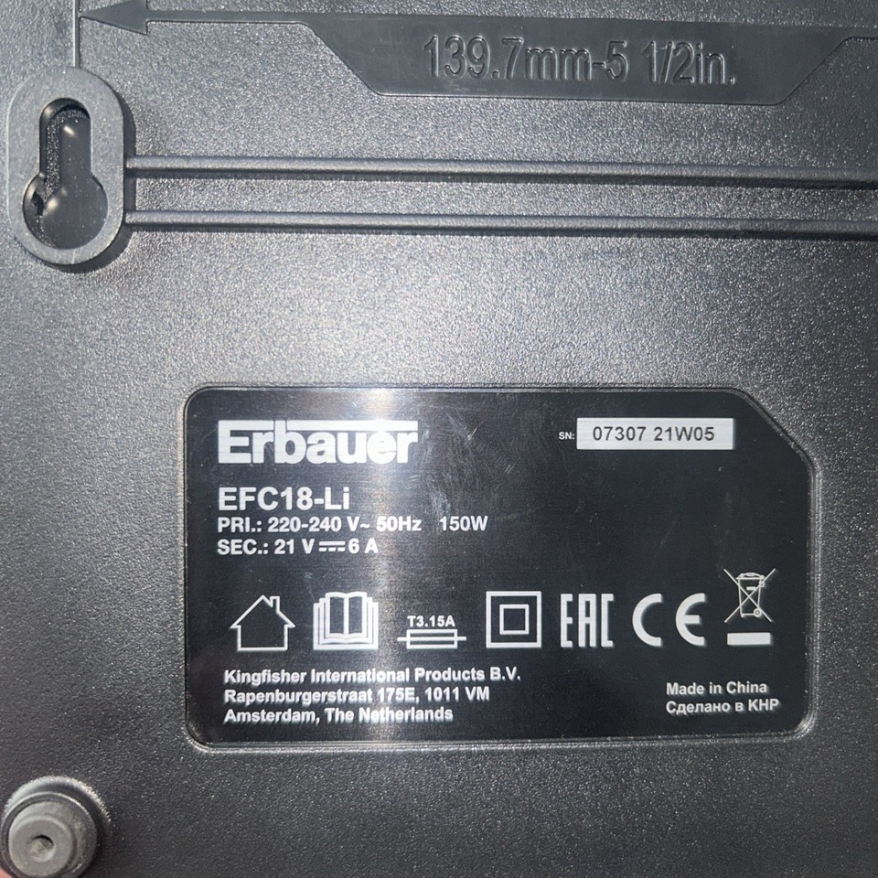 Erbauer EID18-Li Cordless 18v Impact Driver w/2Ah Battery+Charger | eBay UK