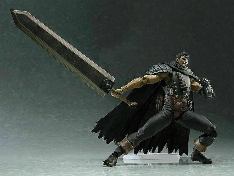 PVC Action Figure Berserk Guts Model Toy With Box Black Swordsman ver ...