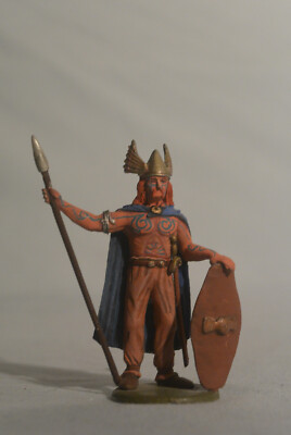 Tatooed Gaul With Winged Helmet, Spear and Shield Unknown Maker | eBay