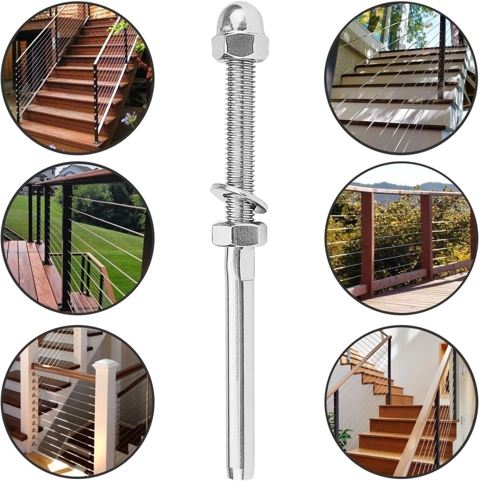 50X T316 Swage Threaded Tensioner for 1/8" Cable Railing Systems ...