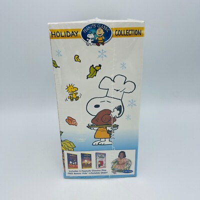 Peanuts VHS Classic Holiday Collection Gift Set Includes Inflatable ...