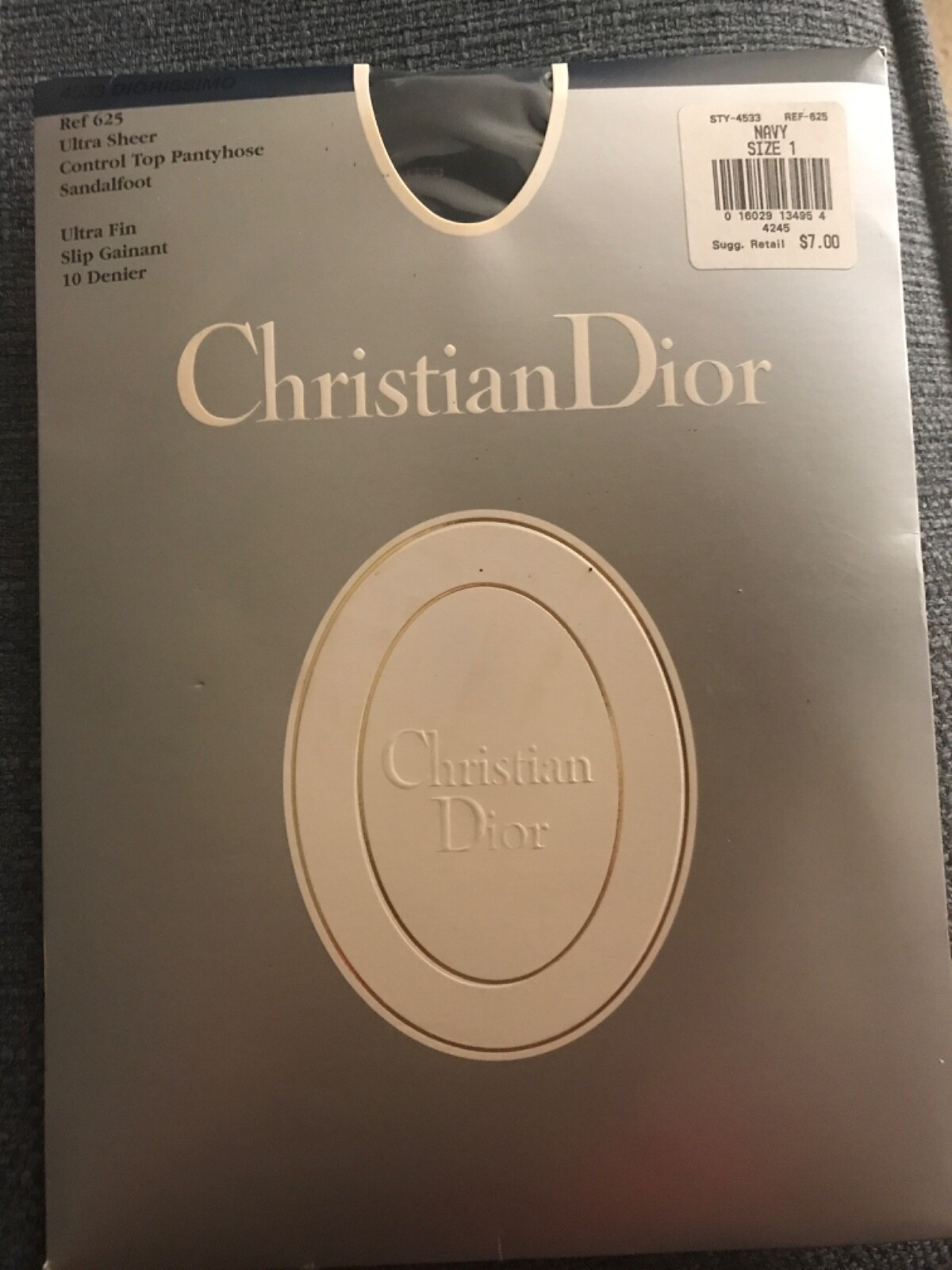 New Christian Dior 625 Navy Ultra Sheer Control Top Pantyhose sz 1 | eBay