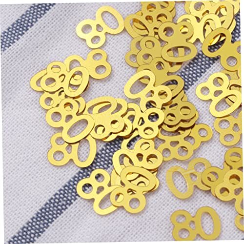 1200pcs Gold 80 Confetti Glitter Number 80 for Birthday Party Wedding ...