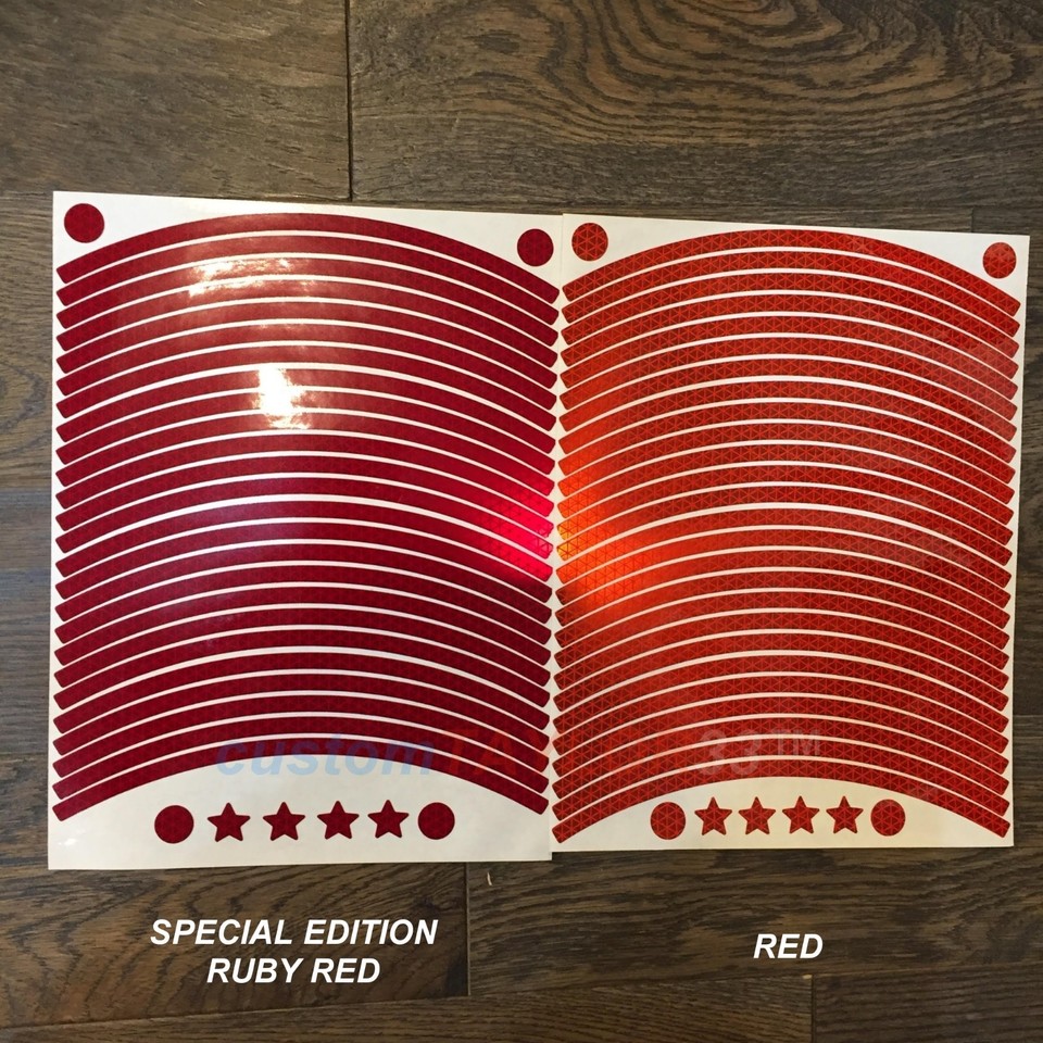 customTAYLOR33 Rim Tapes High Intensity Grade REFLECTIVE For All ...