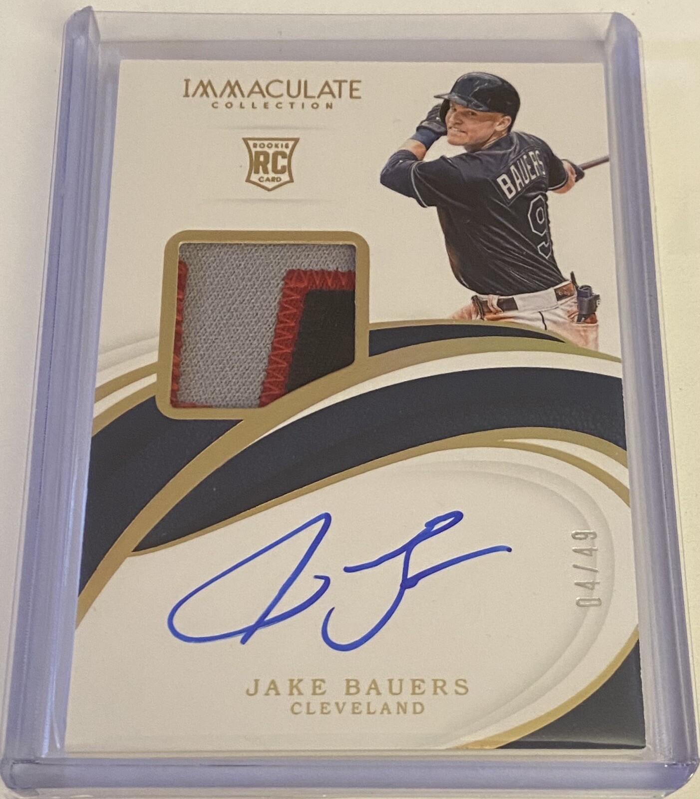 2019 Panini Immaculate Collection - Rookie Patch Auto Jake Bauers #22 ...