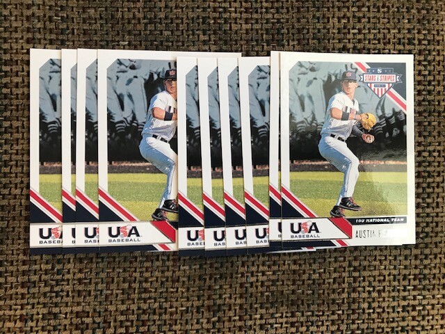 Lot (10) AUSTIN HENDRICK 2020 Panini Stars & Stripes USA Baseball cards ...