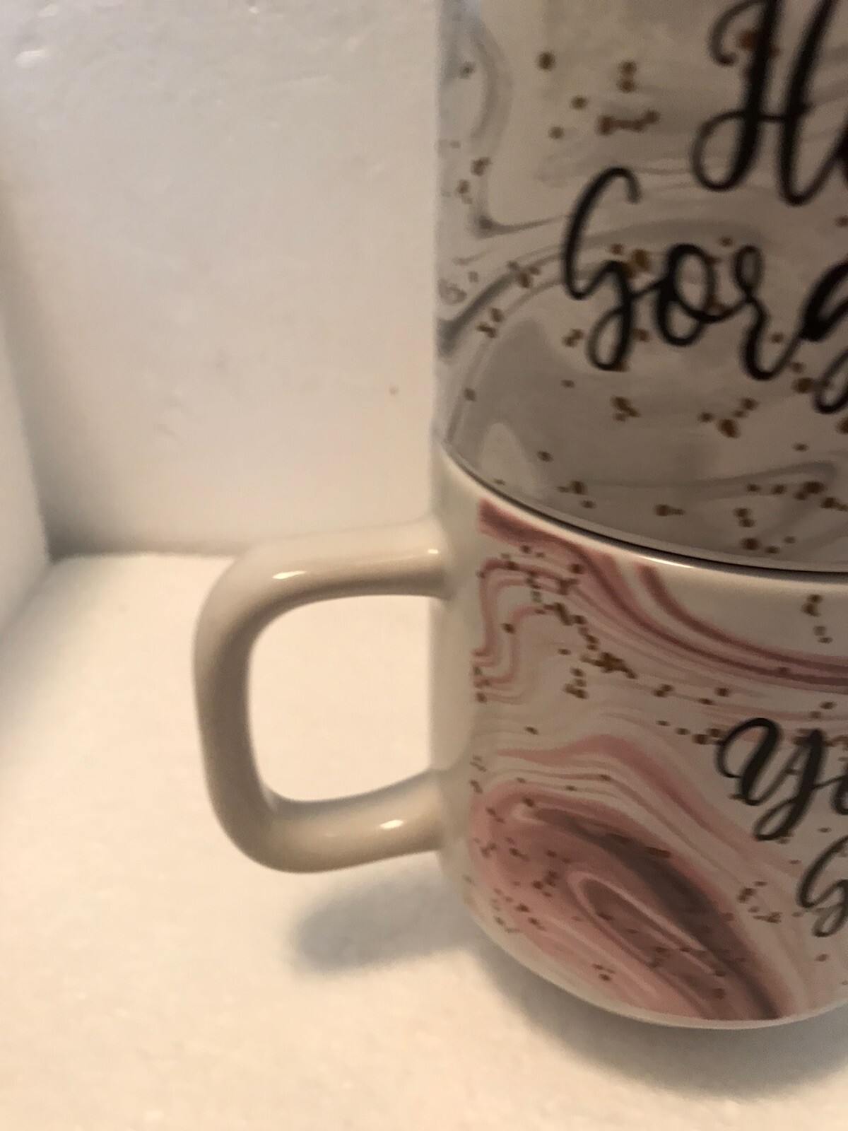 Carly & Rose Inspirational Women’s Stoneware Cups Stackable Mugs Set Of ...
