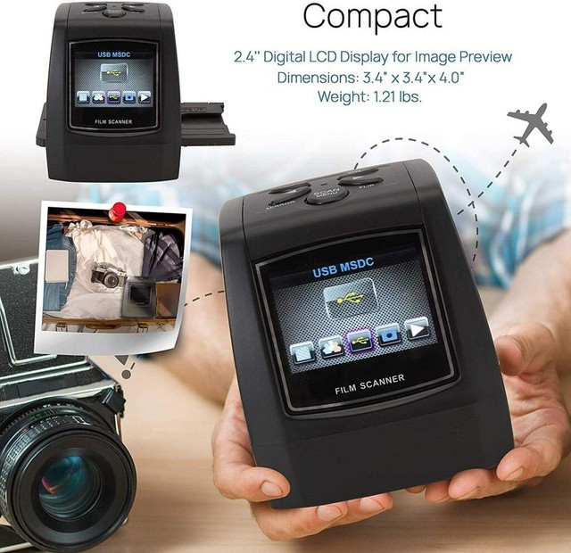 Protable 35mm Negative Film Scanner Slide Viewer Photo Digitizer LED ...