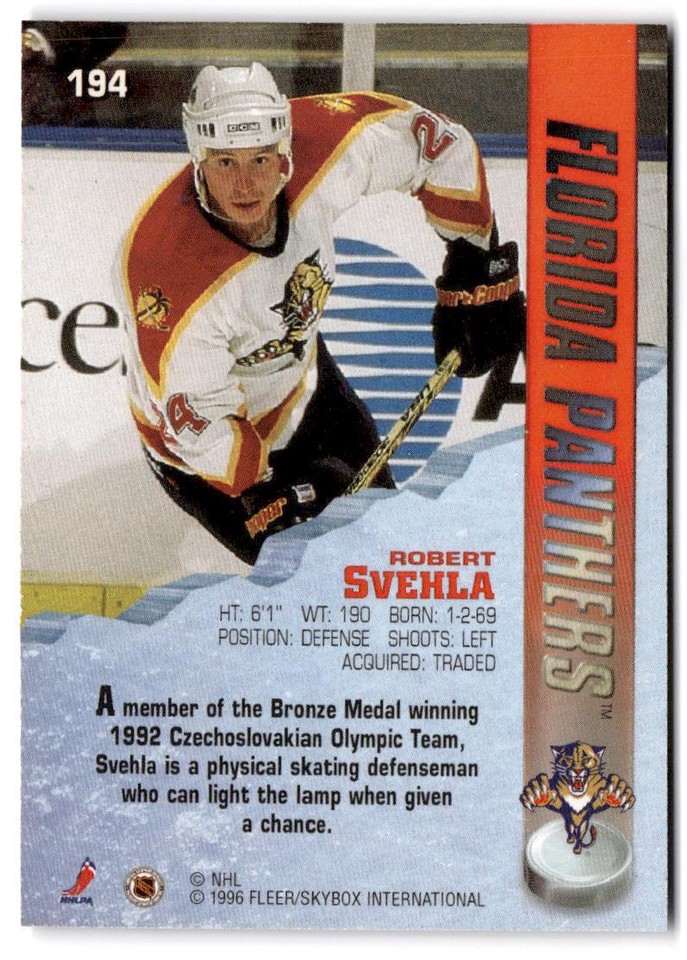 1995-96 Metal #194 Robert Svehla Florida Panthers | eBay