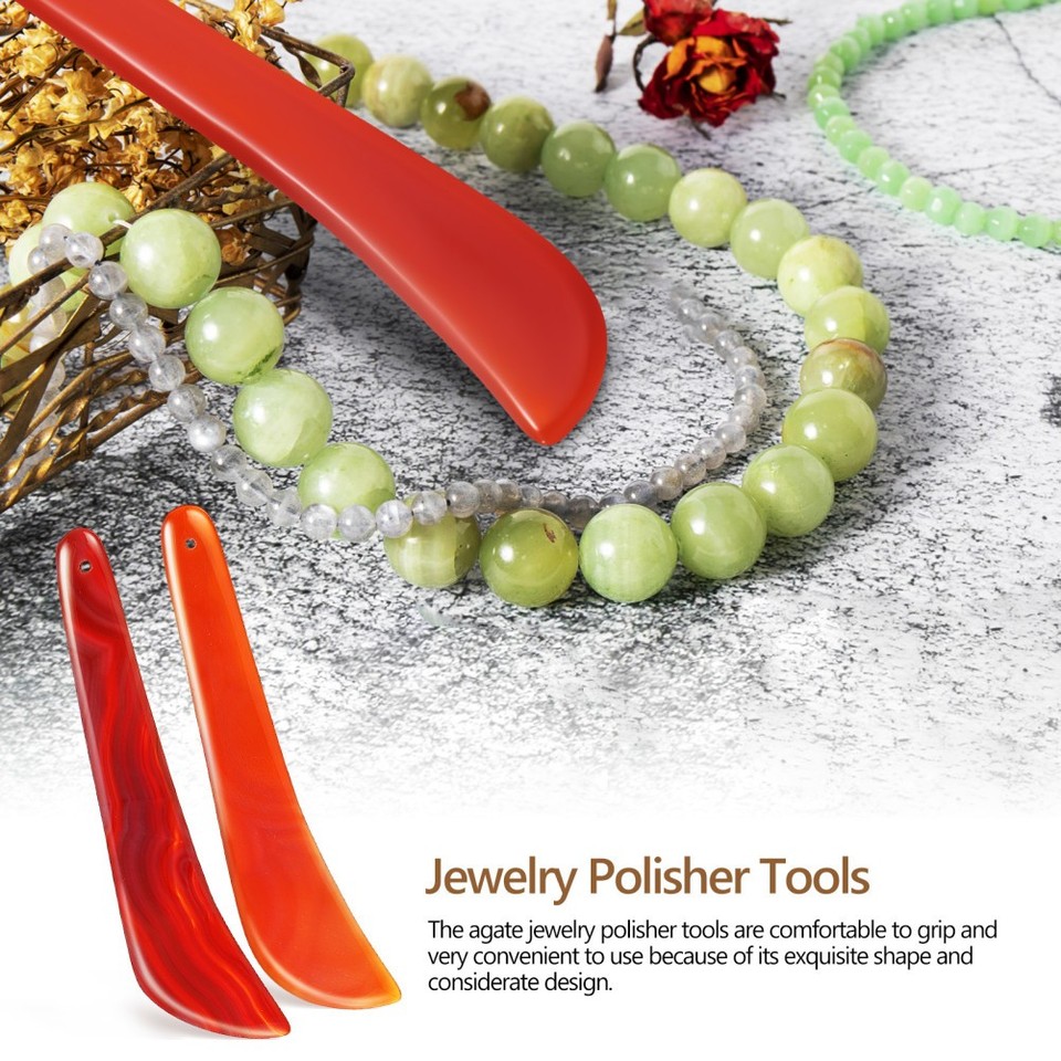 2pcs Jewelry Polishing Burnisher Agate knives jewellery Hand Polishing ...