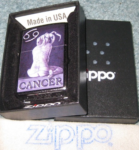 ZIPPO CANCER Lighter ZODIAC Z4034 WATER Sign THE CRAB Sealed MINT New ...