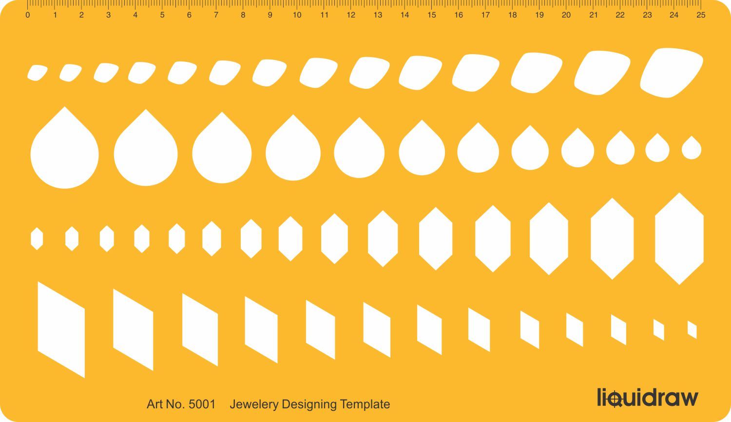Drawing Drafting Template Stencil Gemstone Stone Shapes Art Jewellery ...
