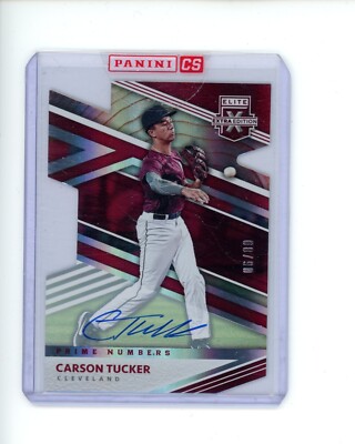 2020 Panini Elite Extra Edition Aspirations Die-Cut Carson Tucker RC ...