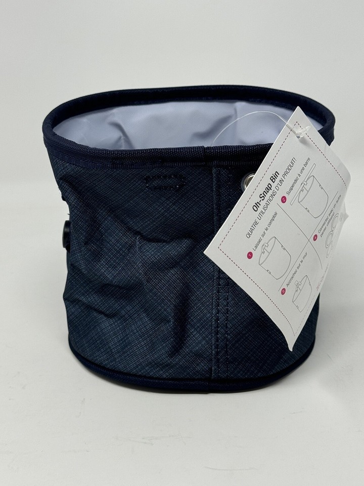 Thirty One 31 Oh Snap Bin Navy Cross Pop Organizing Bin NEW | eBay