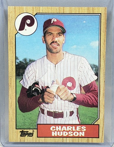 Topps CHARLES HUDSON Card #191 | 1987 MLB Baseball Philadelphia ...