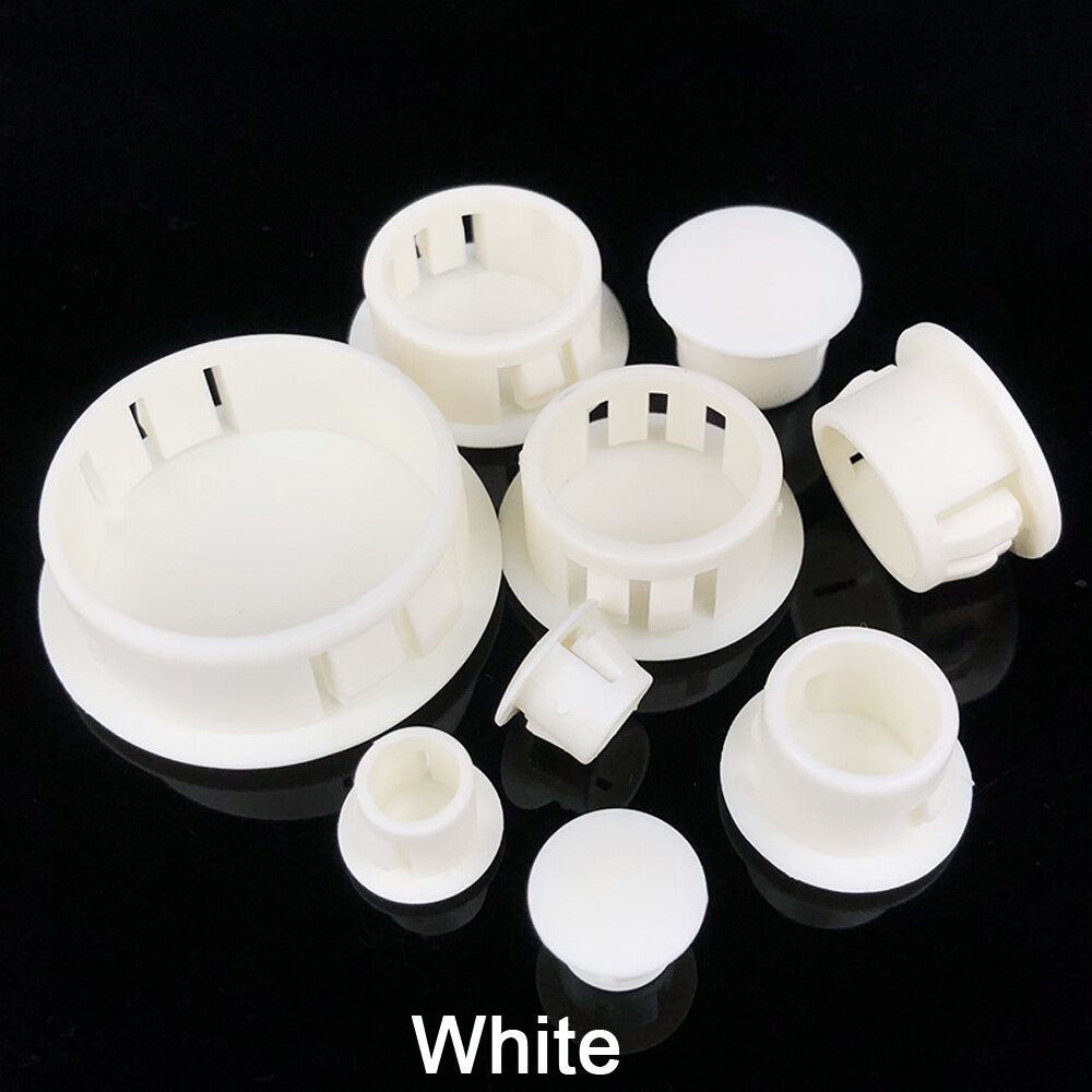 Round Plastic Blanking End Caps Hole Cover Tube Pipe Inserts Plug Bung ...