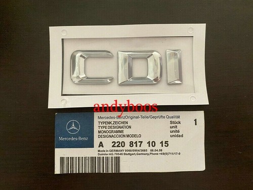 CDI Chrome Letter Number Rear Boot Badge Emblems For Mercedes Benz | eBay