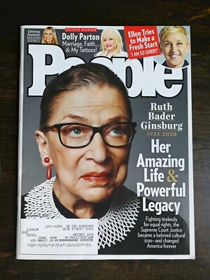 People Magazine OCTOBER 5, 2020 RUTH BADER GINSBURG - Dolly Parton ...