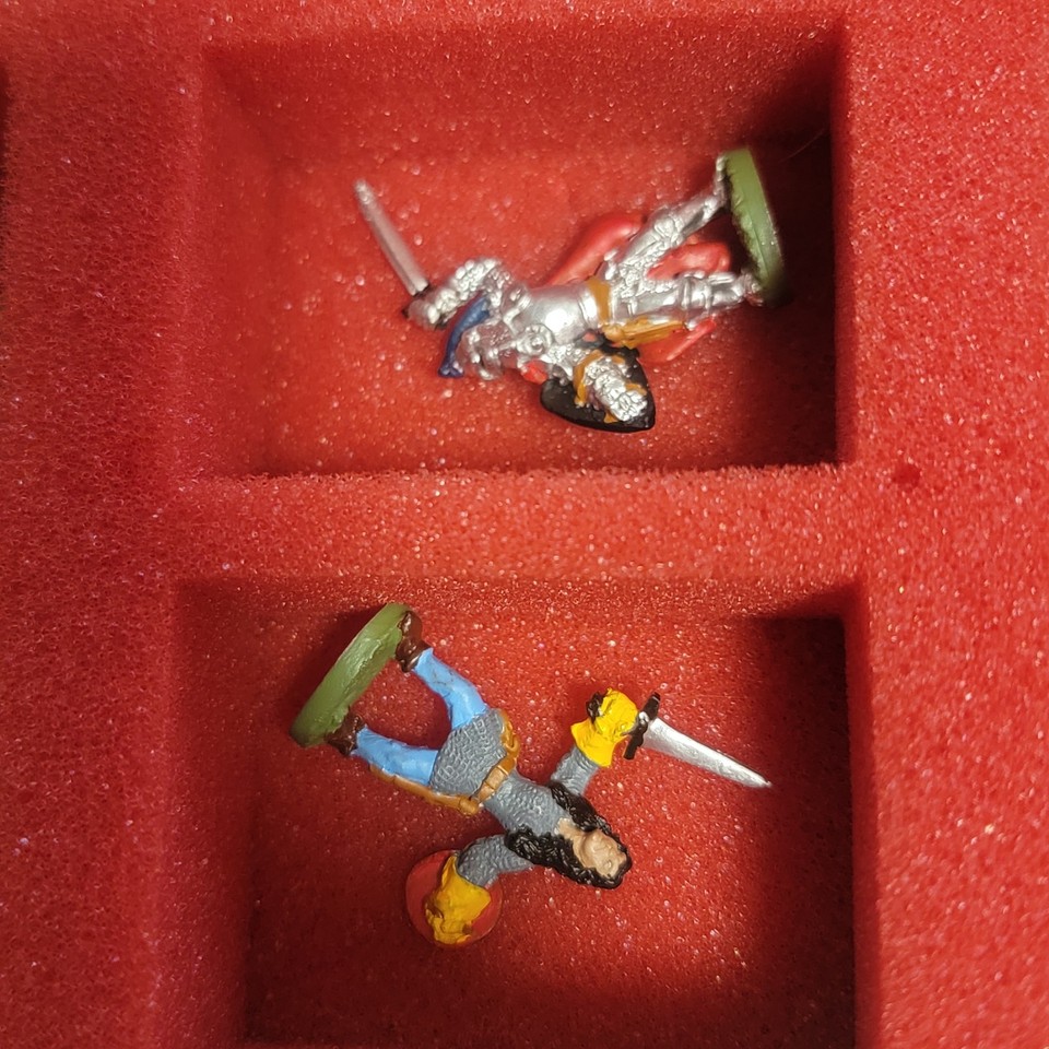 Advanced Dungeons & Dragons 12 Metal Miniatures Fighter Ranger Paladins ...