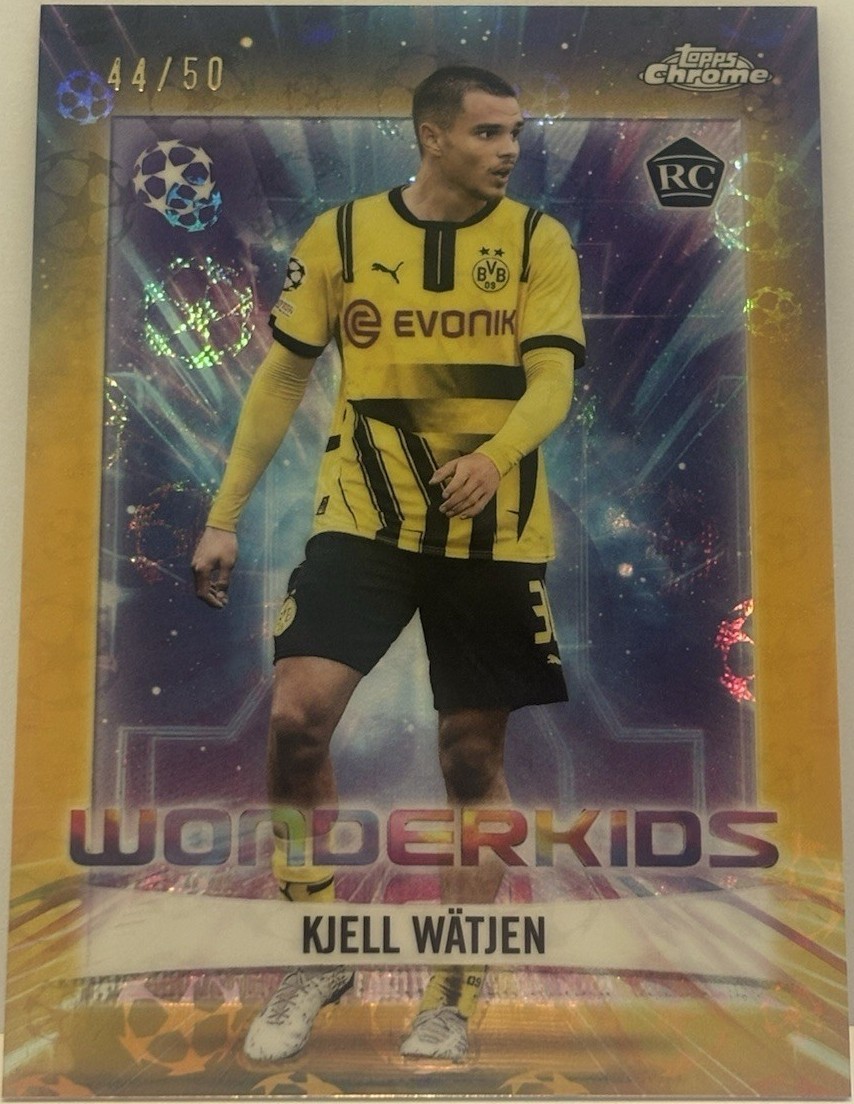 2024-25 Topps Chrome Uefa Club Competitions - Wonderkids Kjell Watjen # ...