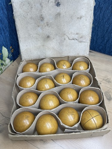 Rare Vintage Soviet Russian Billiard Balls USSR 59mm Set of 16 | eBay