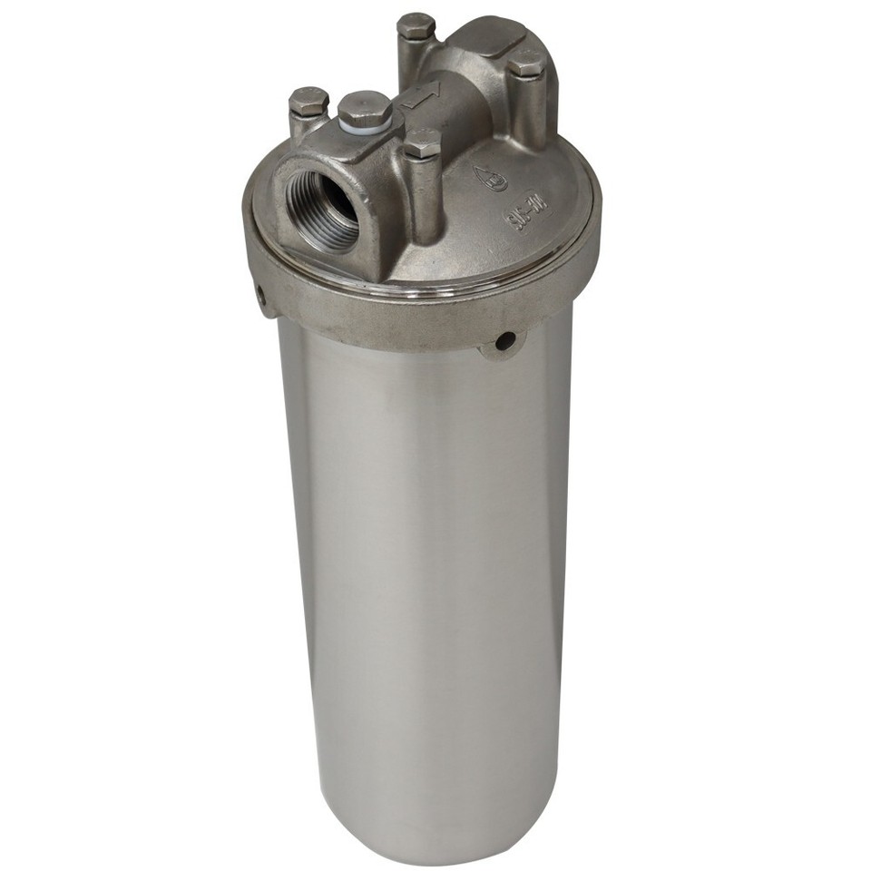 304 Stainless Steel Heavy Duty Water Filter Housing for 10"L cartridges ...