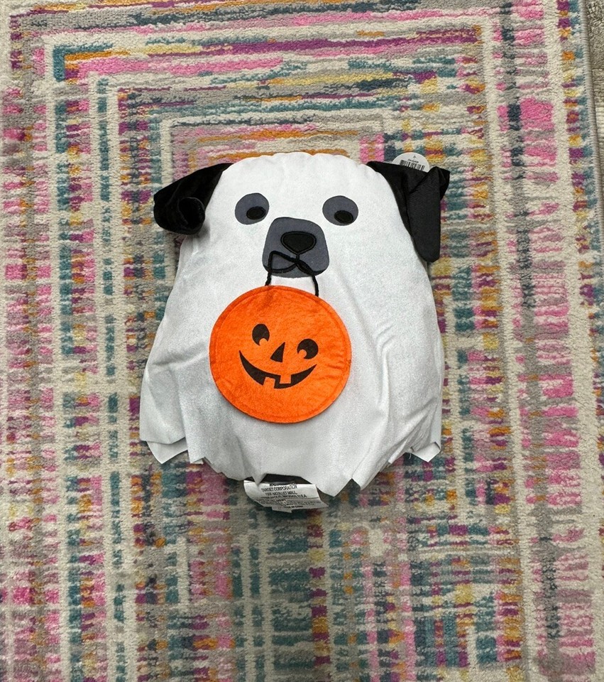 Target 2024 Ghost Dog Halloween Decorative Pillow Pumpkin NWT | eBay