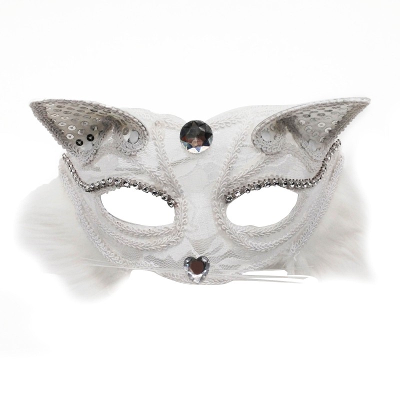 Cats Lace Mask Halloween Sexy Lace Cats Face Cover Mask Party Nigh ...