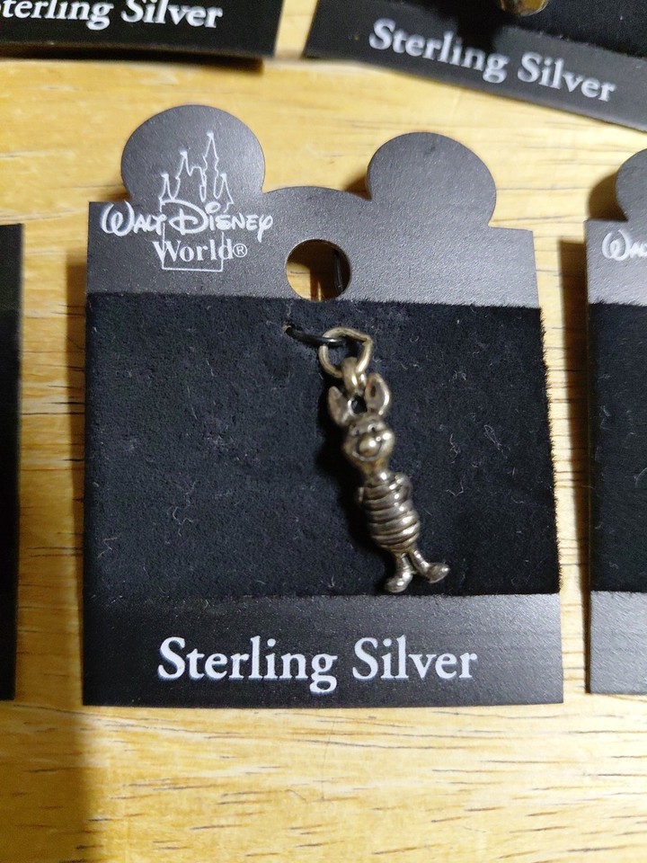 DISNEY Characters SOLID STERLING SILVER .925 DANGLE CHARM *NEW* Lot Of ...