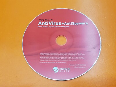 ⭐️⭐️⭐️⭐️⭐️ Trend Micro Anti Virus + Anti Spyware Disc Only No Case | eBay