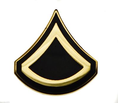 Army Private First Class E-3 Rank Official Hat or Lapel Pin H14424 ...