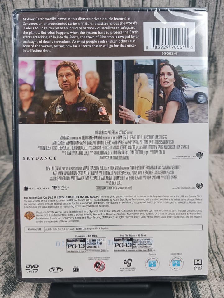Geostorm / Into the Storm (DBFE/DVD) Gerald Butler, Ed Harris - Brand ...
