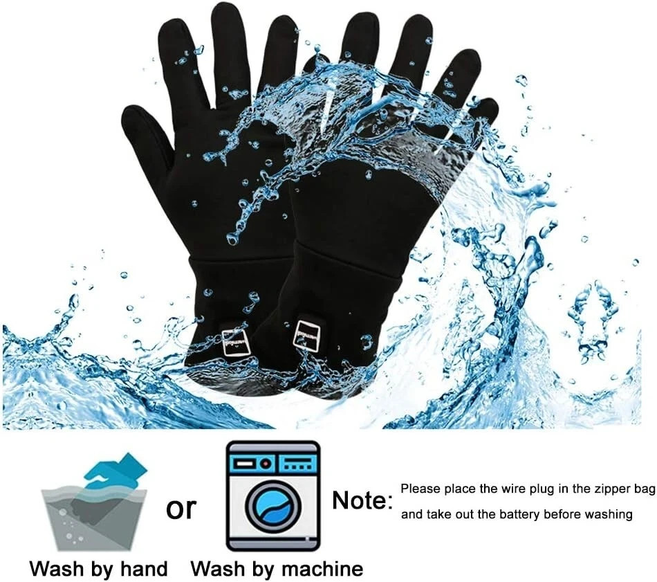 Lpcrilly Flexible Electric Heated Gloves – Large - Rechargeable Ultra ...