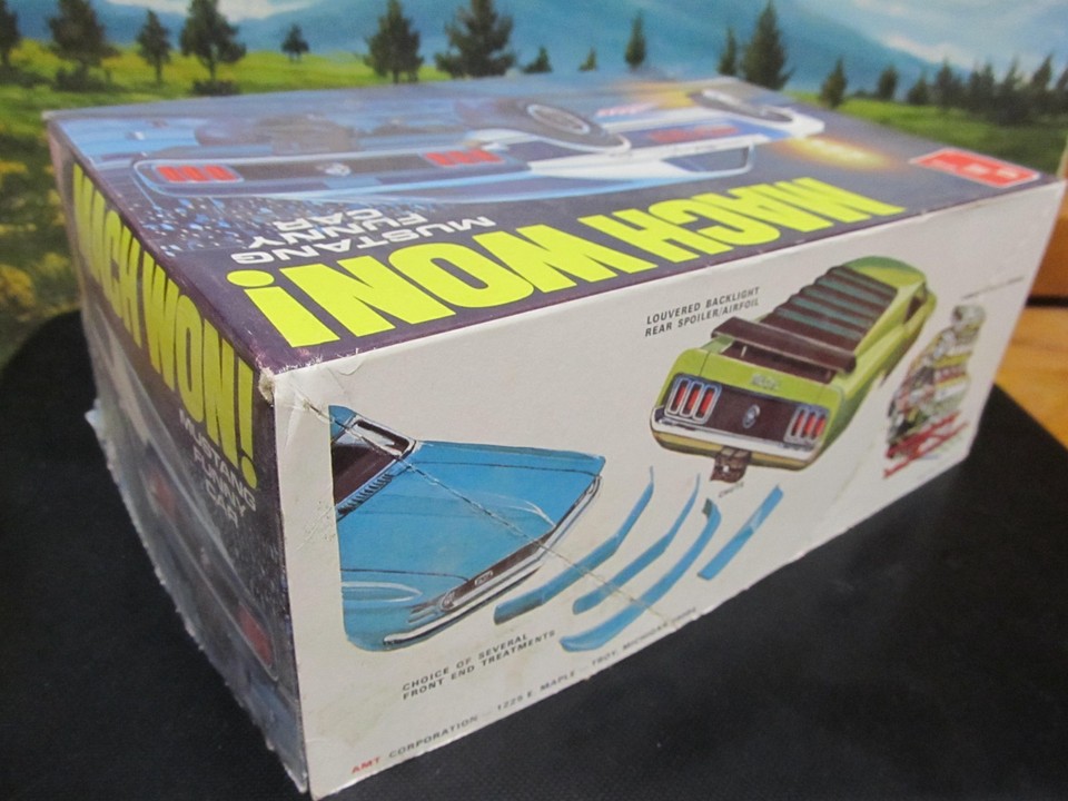 1971? AMT MACH WON! Ford Mustang Funny Car 1/25 #T341-225, BUILT model ...