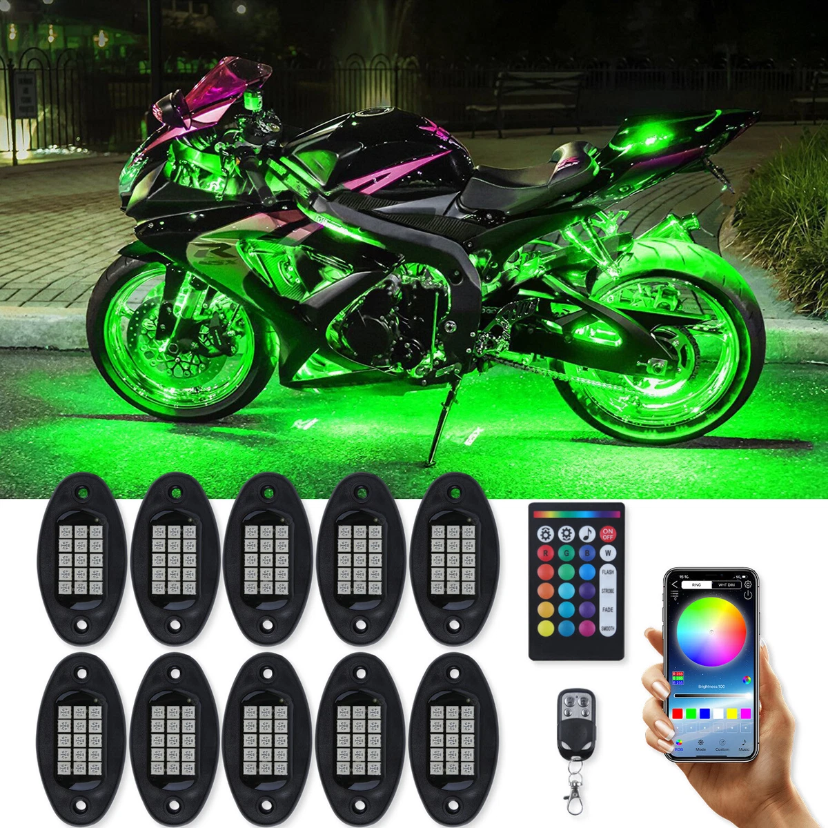 Green Suzuki Motorcycles