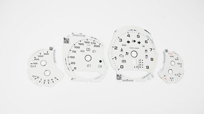 Porsche 911 Carrera Speedometer Dials MPH Gauges | White