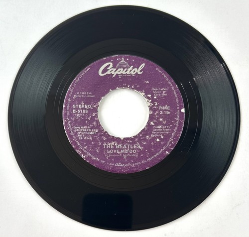The Beatles Love Me Do 7" Vinyl Record Capitol Purple Label 1988 45 Rpm ...