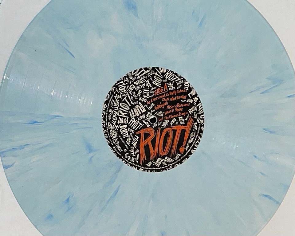 Paramore Riot! Vinyl Original Pressing Blue Marbled Limited Release ...