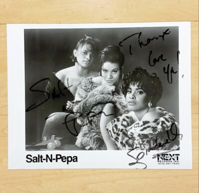 Salt-N-Pepa Autograph Signed Promo Press Photo Rap Hip-Hop | eBay