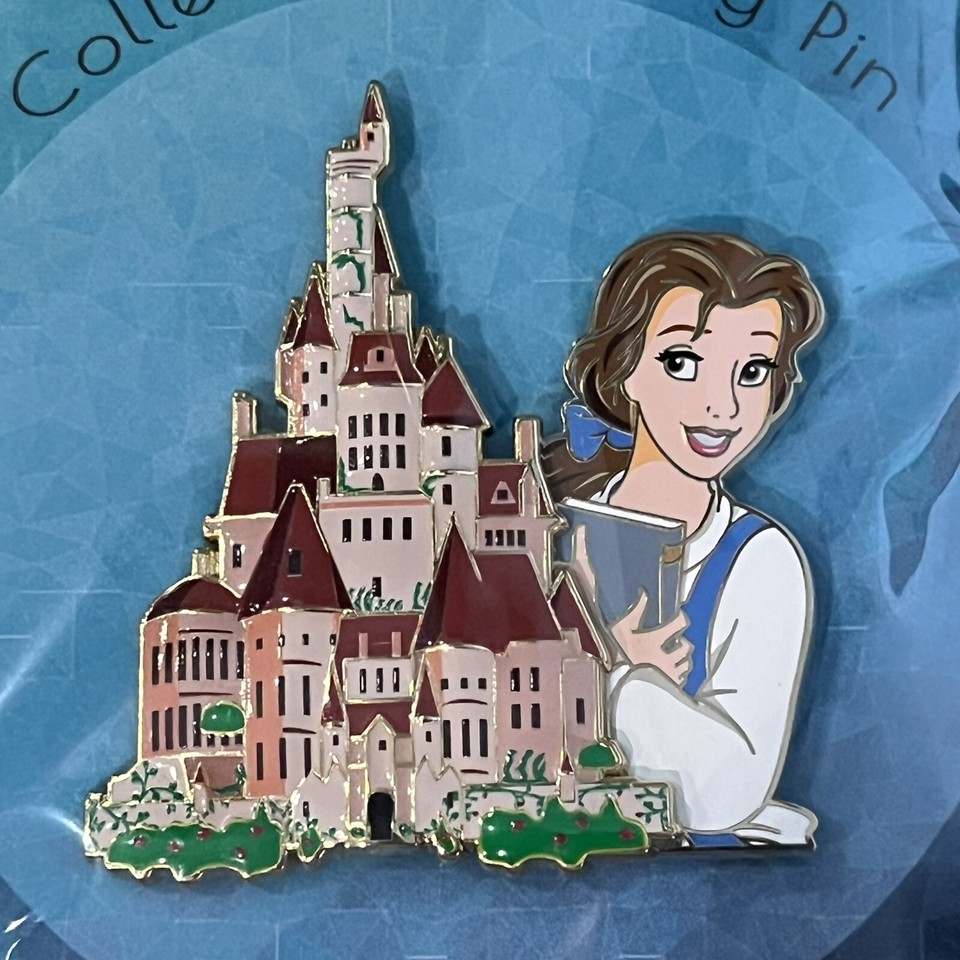 Disney Artland Belle and Castle LE 250 Pin Beauty and the Beast Rose ...