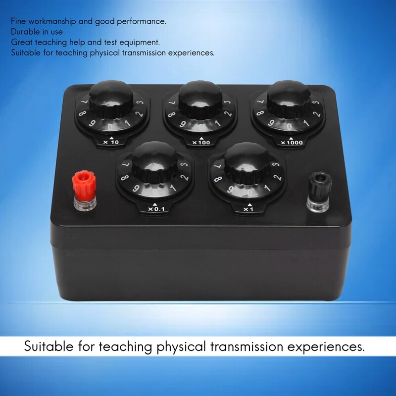 Black Resistance Box Iron Variable Decade Resistor Resistance Box 0 ...