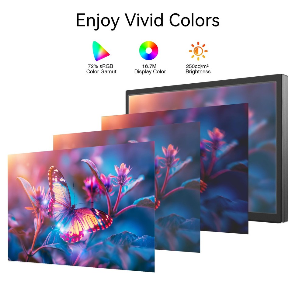 21.5 inch Computer Monitor 1920x1080 PC Monitor with HDMI VGA AV BNC ...