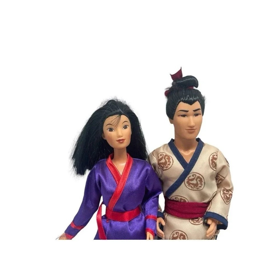 Vintage Disney's Mulan Captain Li Shang Doll And Mulan 1997 Mattel | eBay
