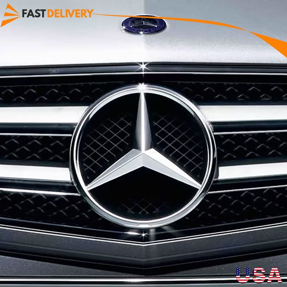 Fit-For Mercedes Benz A B C E S ML GLA GLK 2012-2018 US Front Grill ...