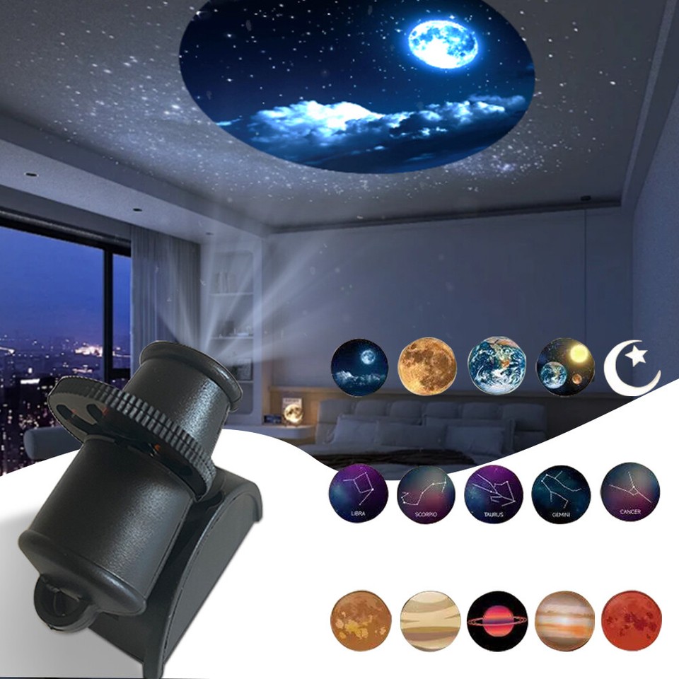 Earth Moon Projection Lamp Durable Star Planet Projector Planet ...