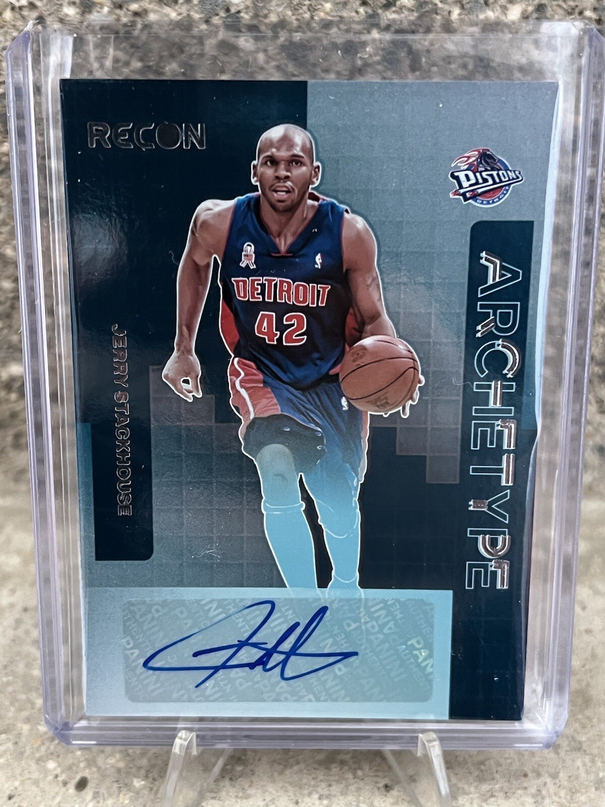 2023 Panini Recon Archetype Autographed JERRY STACKHOUSE Pistons | eBay