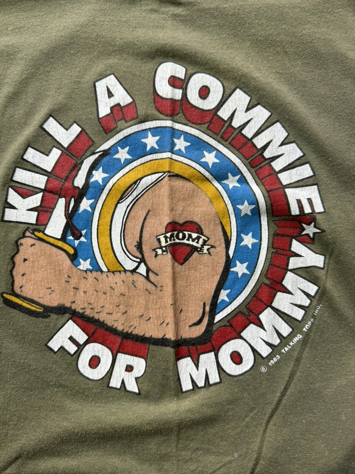 Vintage 80’s Ramones “kill A Commie For Mommy” T-Shirt Size Small ...