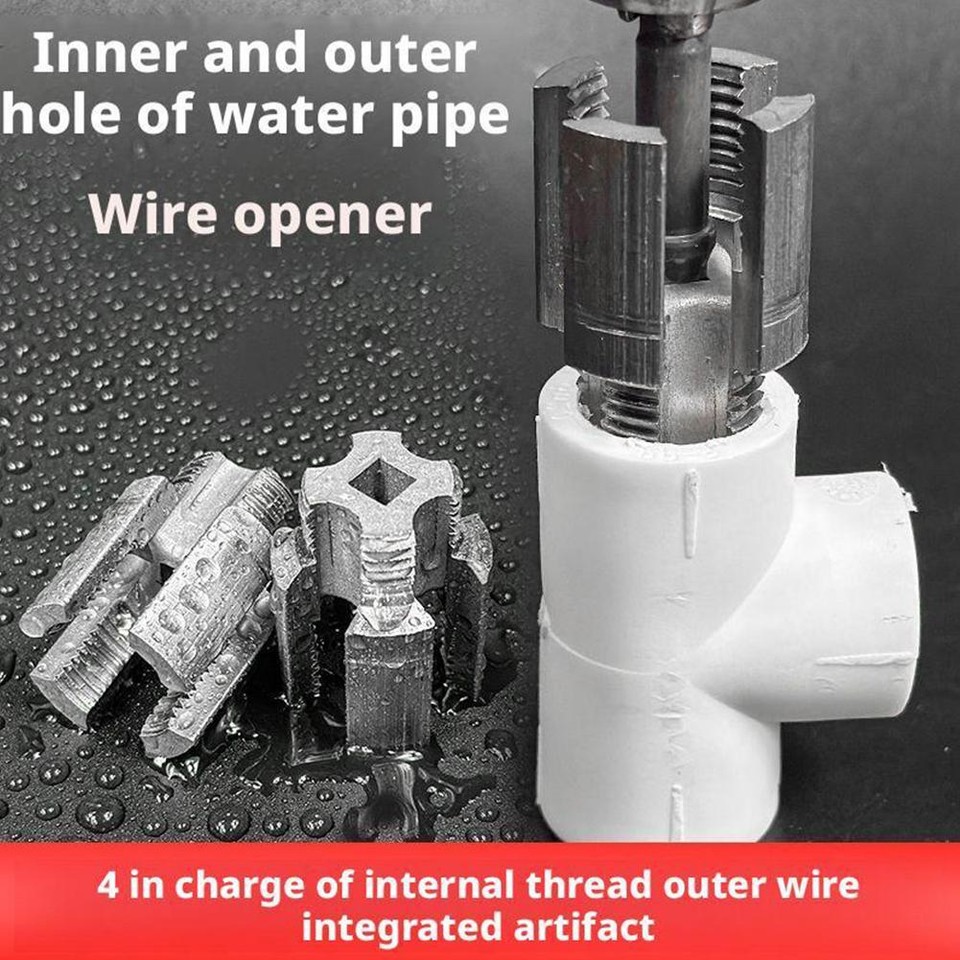 Integrated Internal & External Pipe Threading-Tool, PVC Pipe Threader Kit USA | eBay