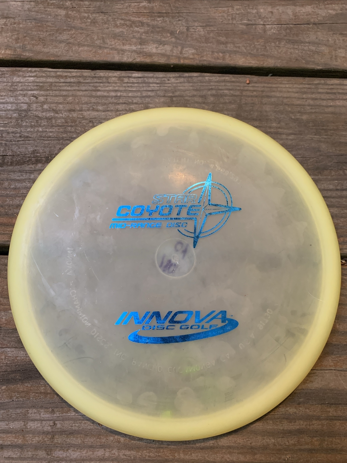 Innova Champion Coyote PFN Midrange Disc Golf 180g NO INK OOP Patent #s ...