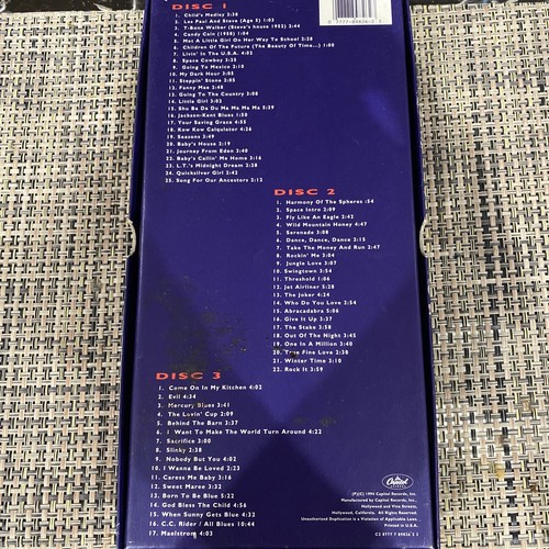 Steve Miller Band, Box Set, 3 Capitol CDs 1994 DISCS ARE IN VERY GOOD ...